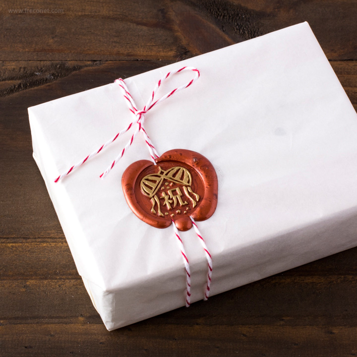 封蝋シーリングスタンプ 祝 30mm【ネコポスOK】